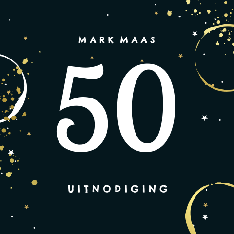 Uitnodiging 50 jaar maken - Abraham en Sarah kaarten op Fuif