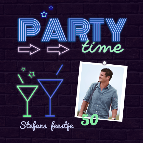 Uitnodiging 50 jaar maken - Abraham en Sarah kaarten op Fuif