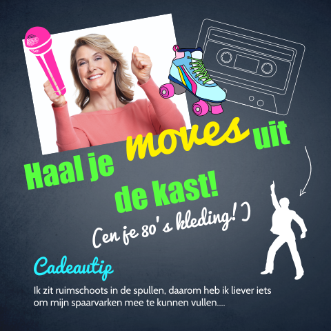 Uitnodiging 80s feest voor een 50 jarige met foto