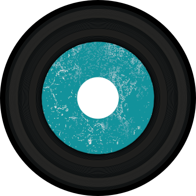 Sluitzegel in de vorm van een Vinyl plaat